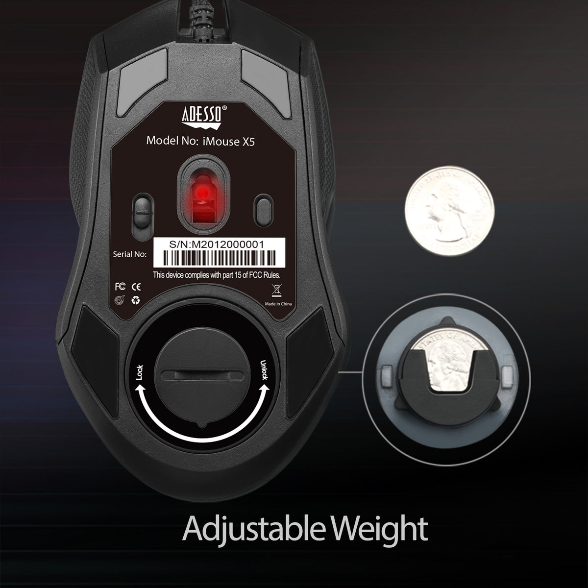 Adesso iMouse X5 RGB color 7-button illuminated gaming mouse – SpadezStore